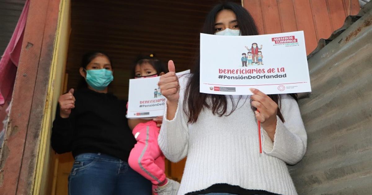Gobierno Entrega Pensión De Orfandad A 5 Mil Niños En Pobreza Y Pobreza